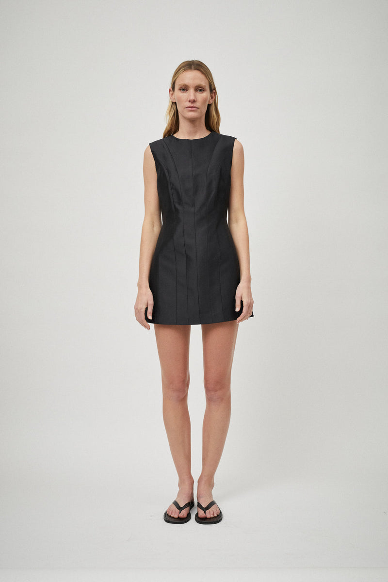 Silk Panelled Mini Dress – Nueve Los Angeles